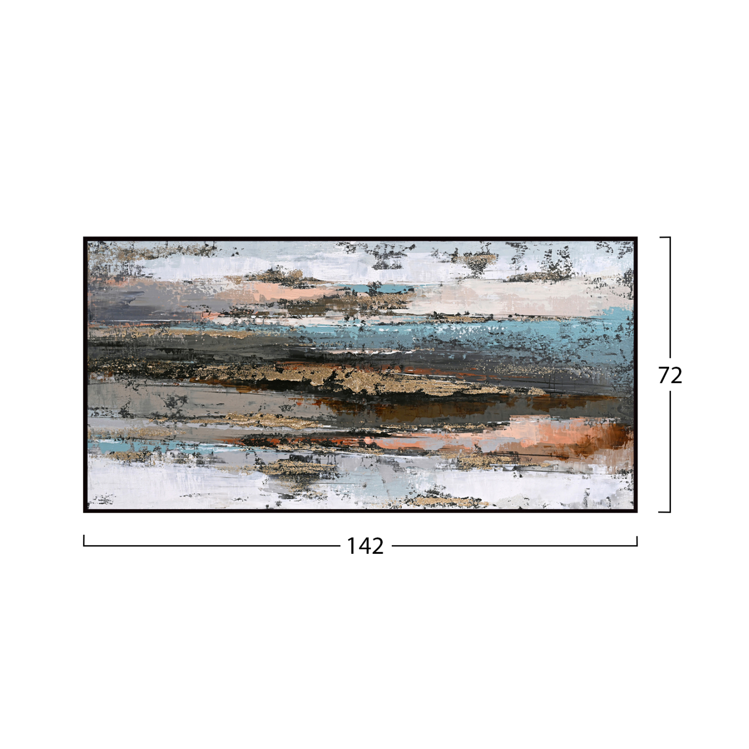 ΠΙΝΑΚΑΣ ΤΟΙΧΟΥ Sediment ΜΕ ΚΟΡΝΙΖΑ ΜΑΥΡΗ-ΚΑΜΒΑΣ 142x4.5x72Υεκ | Έπιπλο ...