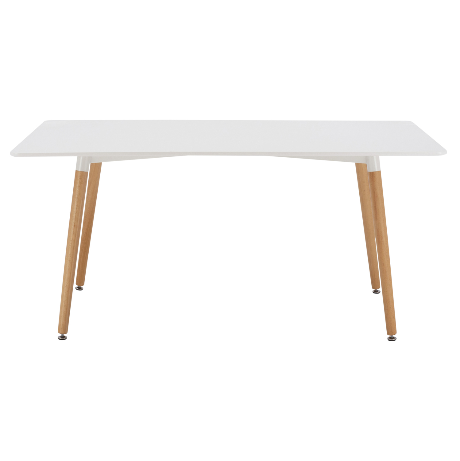 ΤΡΑΠΕΖΙ Hm8697.01 Minimal, ΛΕΥΚΟ Mdf, ΞΥΛΙΝΑ ΠΟΔΙΑ ΟΞΙΑ,160Χ90x74,5Υ εκ ...